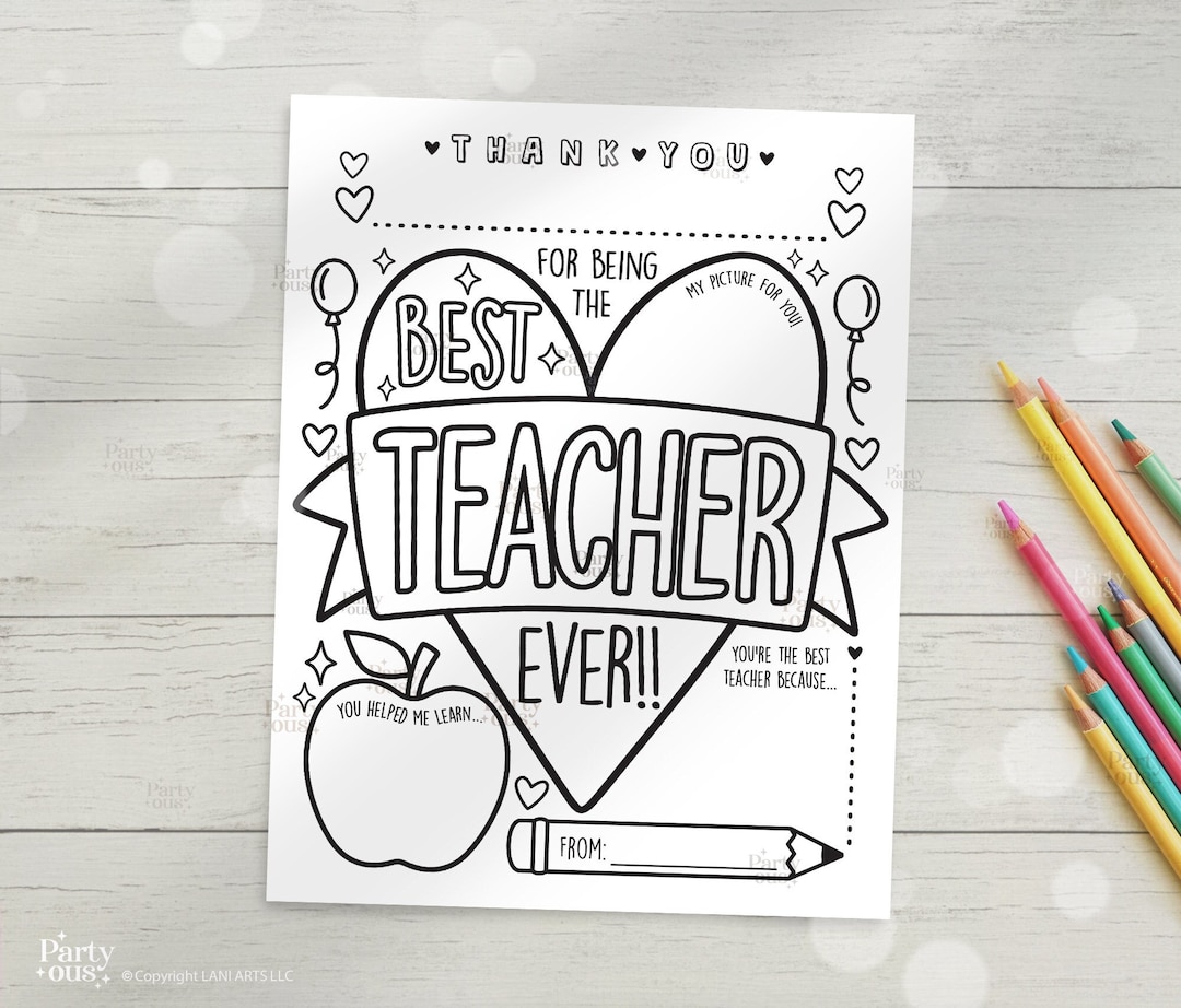 Teacher Appreciation Printables Teacher Appreciation Week Gift Thank ...