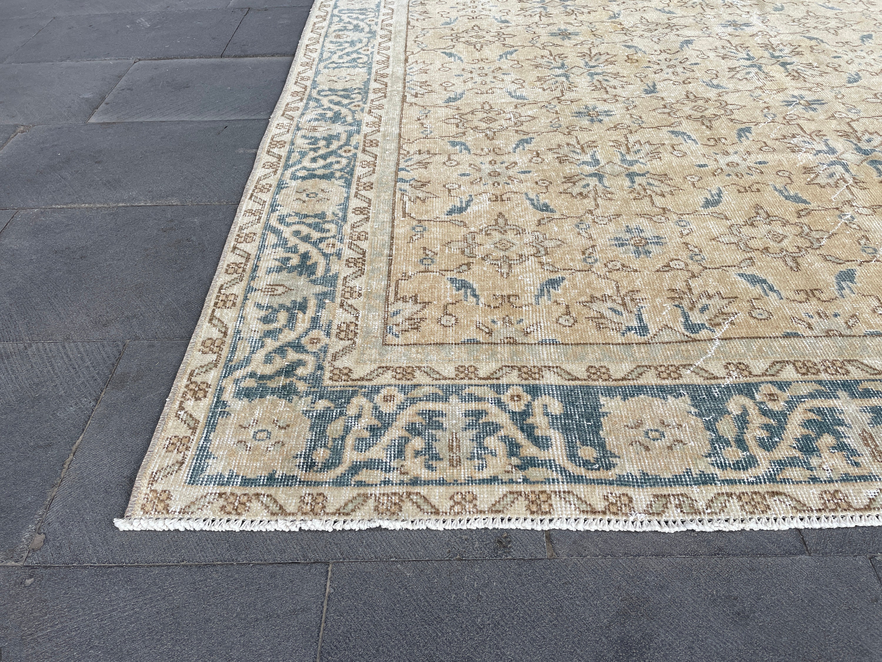 Oriental Vintage Neutral Rug 6x9,decor Rug for Diningroom or Bedroom ...