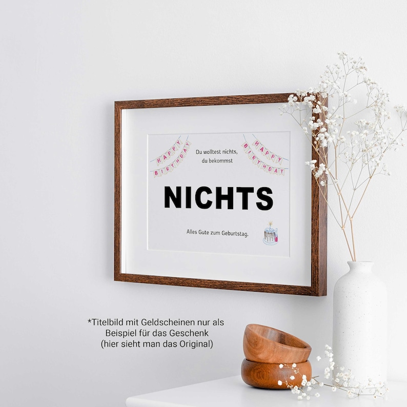 Geldgeschenk Nichts Geldgeschenk zum - Etsy Schweiz