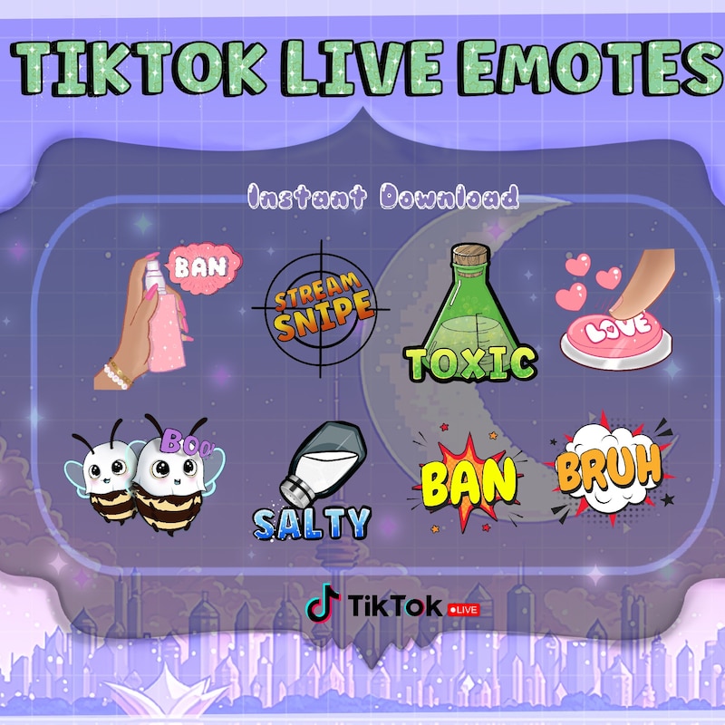 Tiktok Subscriber Stickers - Etsy