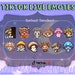 Mushroom Tiktok Subscriber Emotes | Lurk | Zzz | Morell Dono | Pink ...