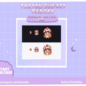 Cute Mushroom Emote Pack Twitch Emotes 8 Emotes Ready to Use Kawaii ...