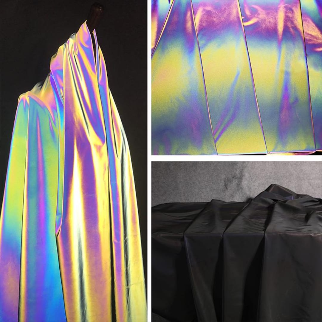 Midnight Reflective Fabric,reflective Fabric,laser Fabric,iridescent ...