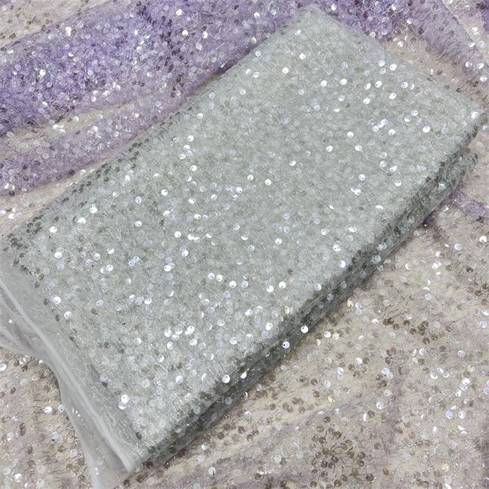 Sequin Lace Fabric,glitter Fabric,clear Sequin Fabric,dress Fabric ...