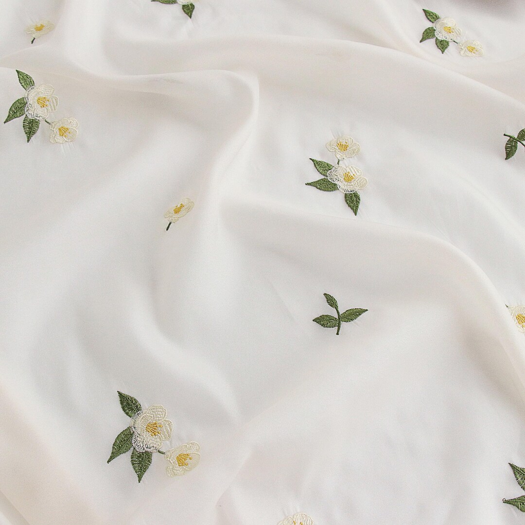 Flower Chiffon Fabric,embroidered Fabric,summer Dress Fabric,floral ...