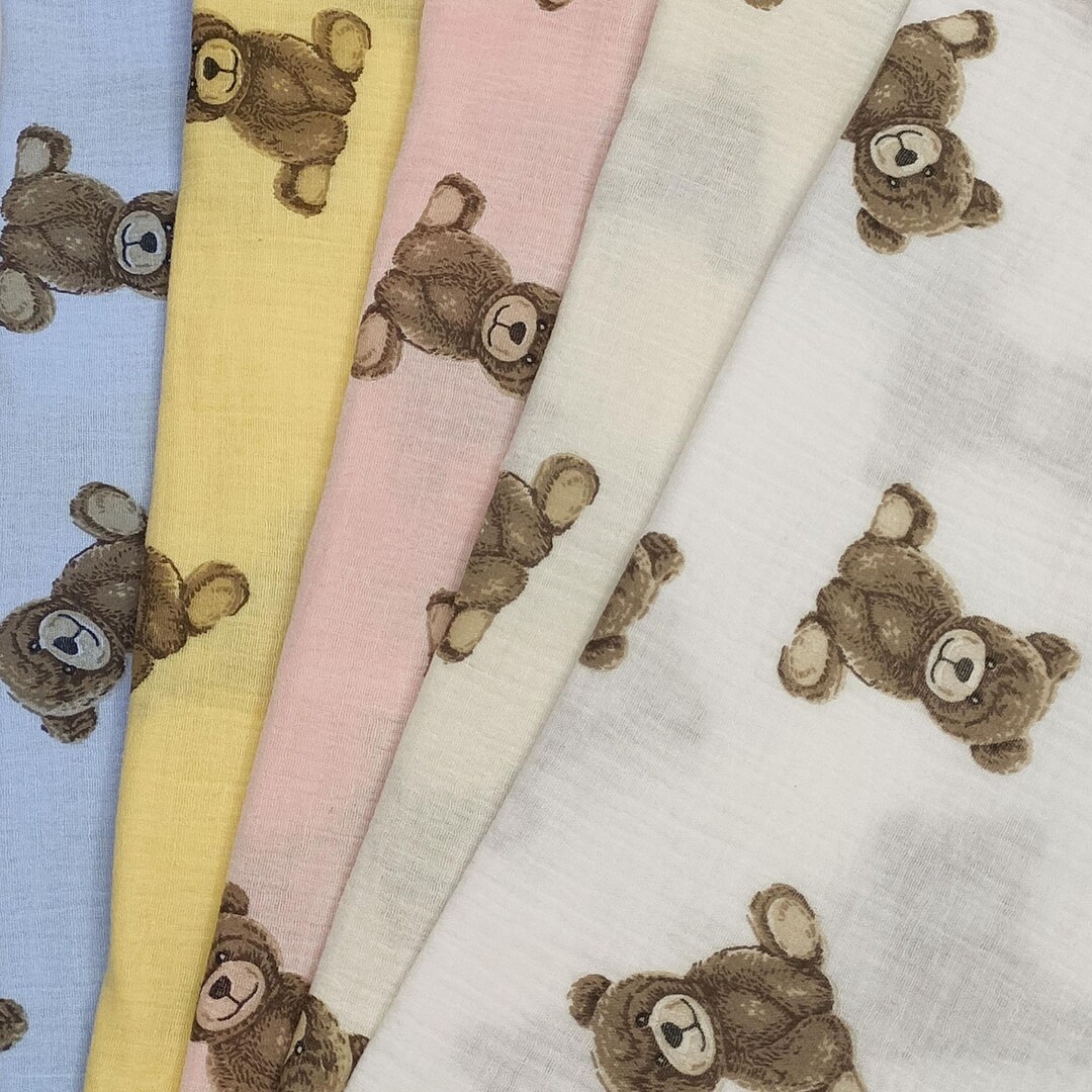 Bear Cotton Fabric,printed Fabric,upholstery Fabric,pillow Fabric,bear ...