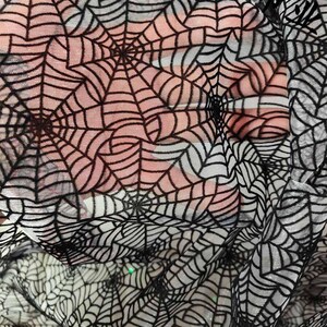 Halloween Fabric,spider Web Fabric,black Lace Fabric,festive Fabric ...