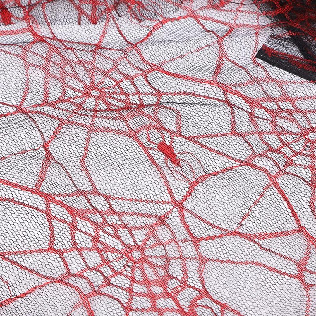 Halloween Fabric,spider Web Fabric,green Lace Fabric,festive Fabric ...