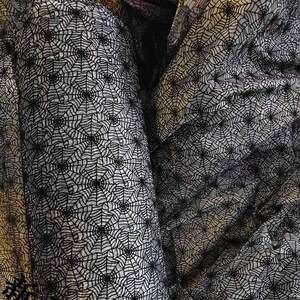 Halloween Fabric,spider Web Fabric,black Lace Fabric,festive Fabric ...