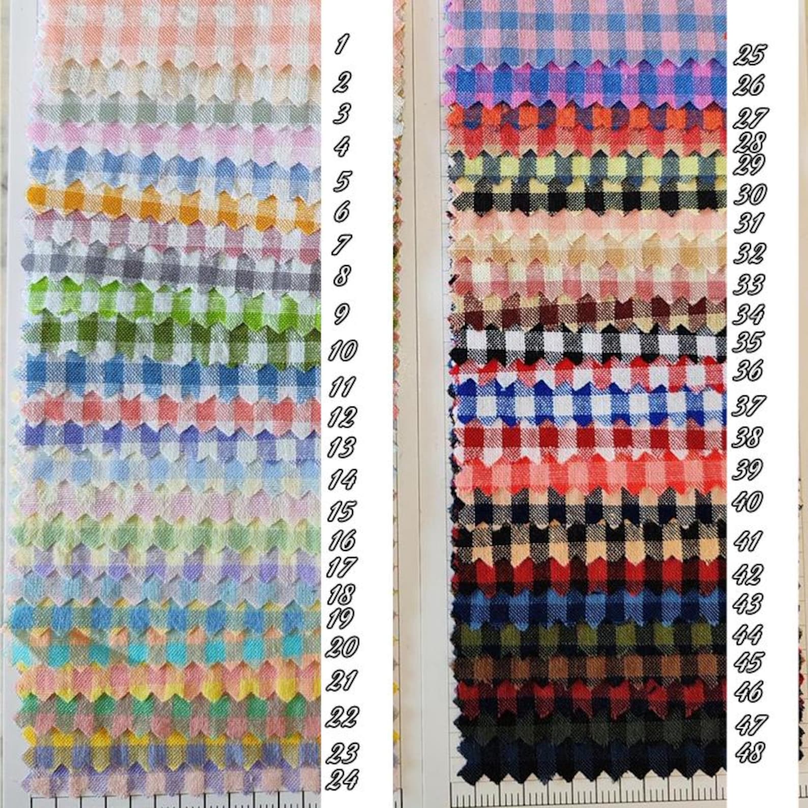 Gingham Cotton Fabric,plain Fabric,gingham Fabric,soft Fabric,dress ...