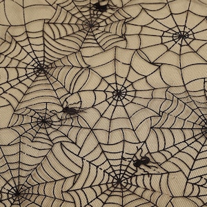 Halloween Fabric,spider Web Fabric,black Lace Fabric,festive Fabric ...