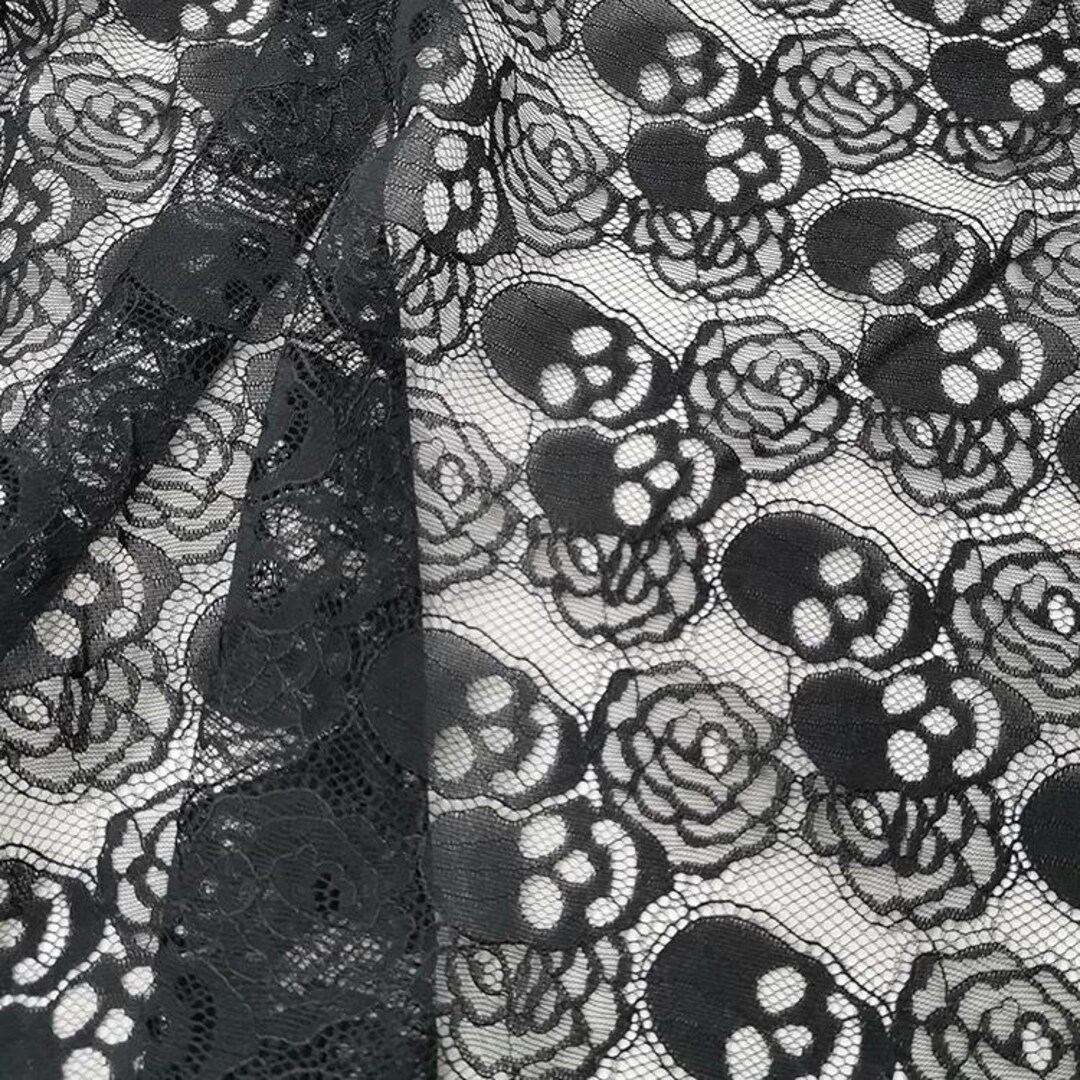 Halloween Fabric,black Lace Fabric,skull Fabric,upholstery Fabric ...