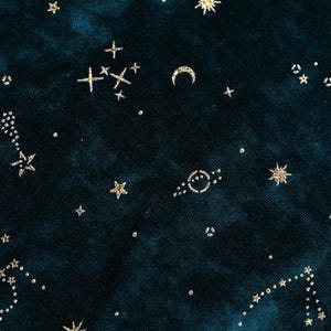 Star Velvet Fabric,moon Fabric,blanket Fabric,cuddle Fabric,velvet ...