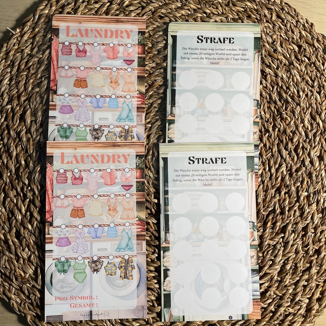 Money Laundering / Laundry / Savings Challenge / Envelope Method / A6 ...