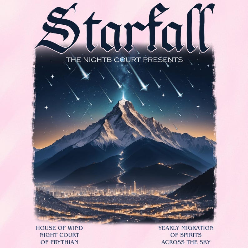ACOTAR Starfall Png, House of Wind Book Club, SJM Universe Merch ...