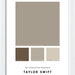 Tortured Poets Department Colour Swatch Digital Print Poster Bundle - Etsy