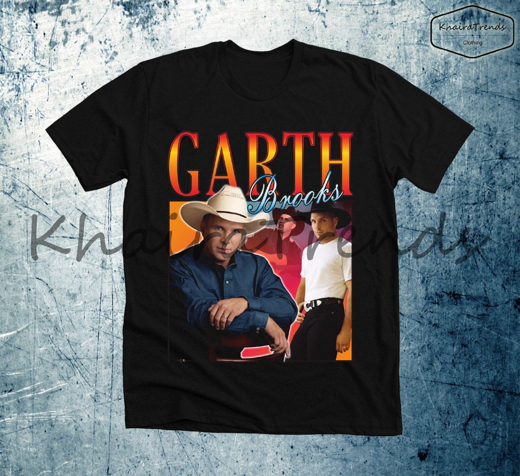 Garth Brooks Homage Country Music 90s T Shirt, Garth Brooks Tour Shirt ...