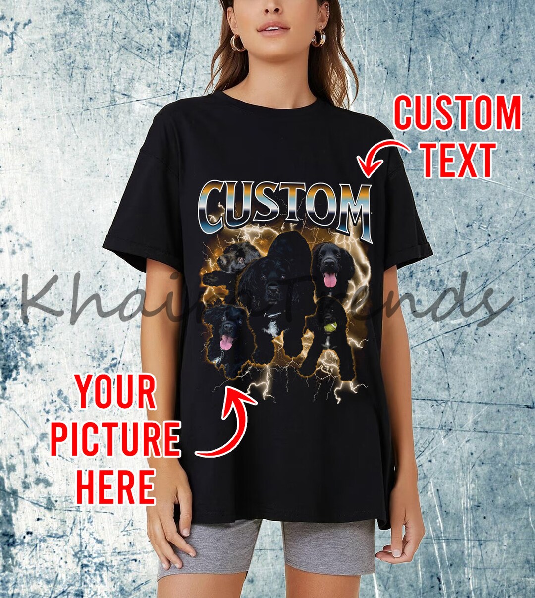 Retro Custom Rap Bootleg Shirt, Vintage 90s Graphic Tee, Custom Your ...