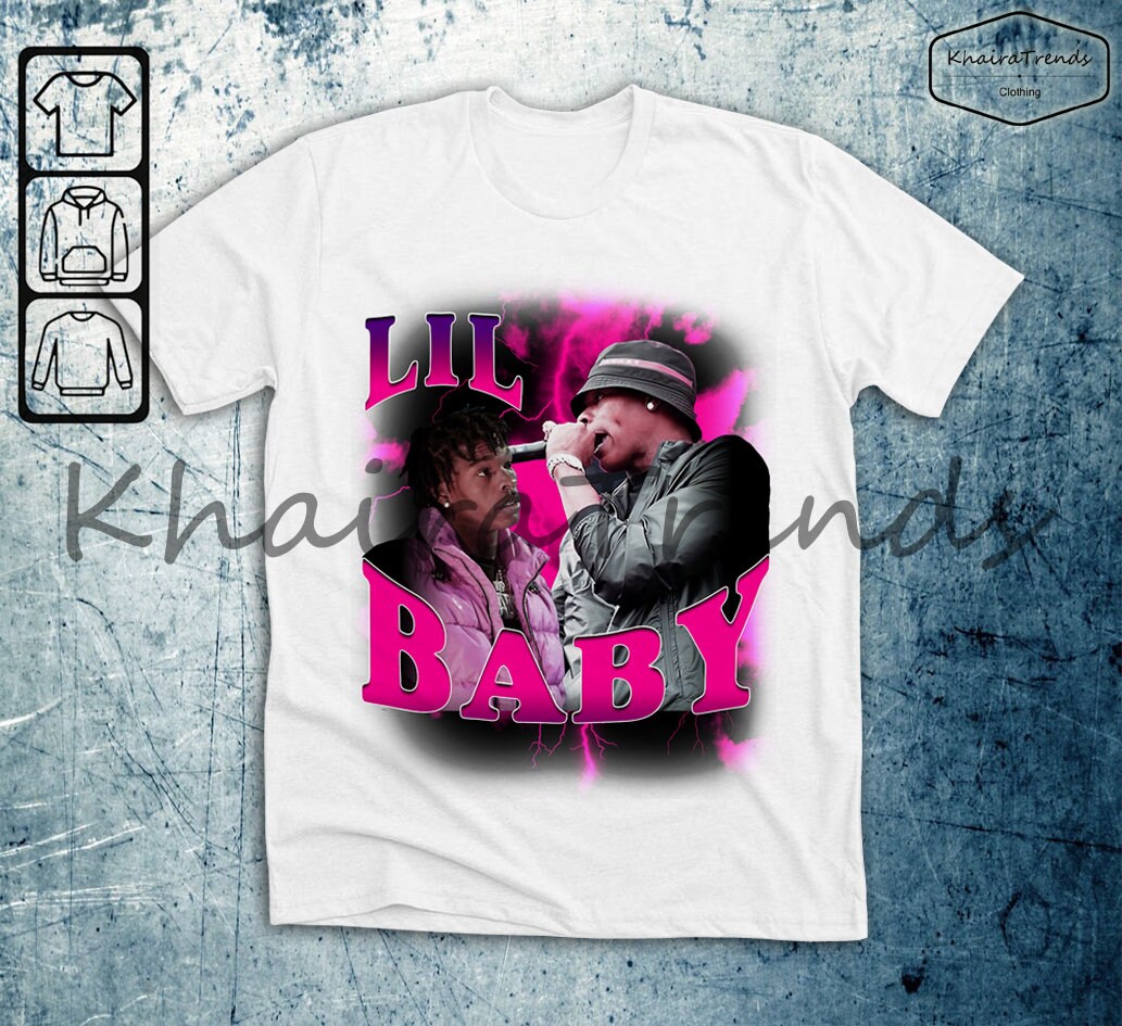 Lil Baby Rapper T Shirt, Lil Baby Tour Shirt, Rap Hip Hop Retro 90s ...
