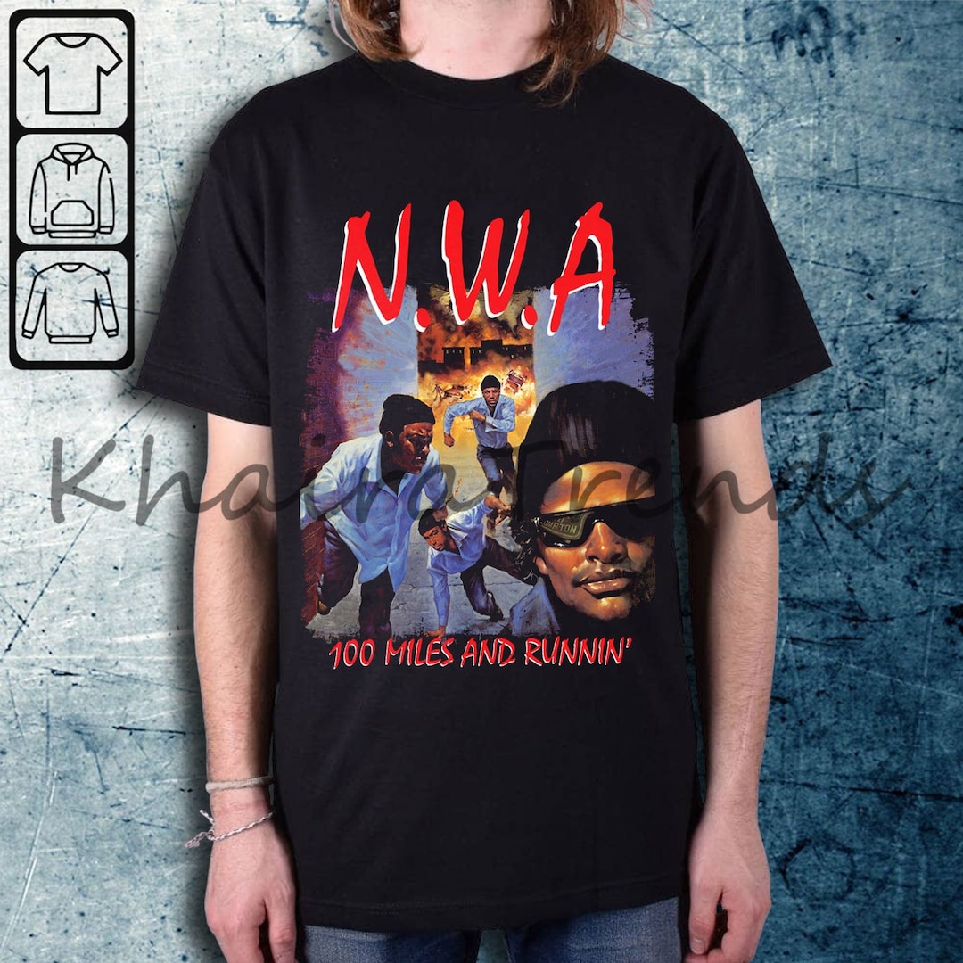 NWA 100 Miles and Runnin' T Shirt NWA Shirt Rap Hip Hop - Etsy