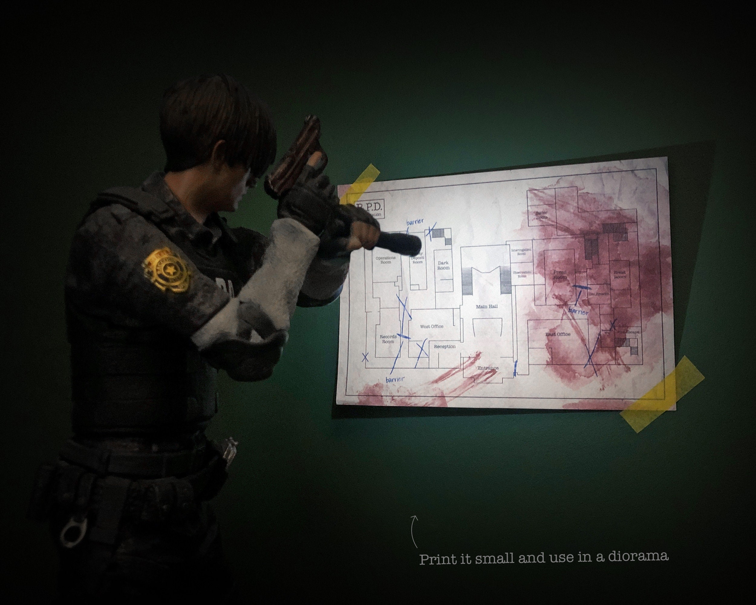 Resident Evil 2 Remake Precinct 1F Map - Etsy