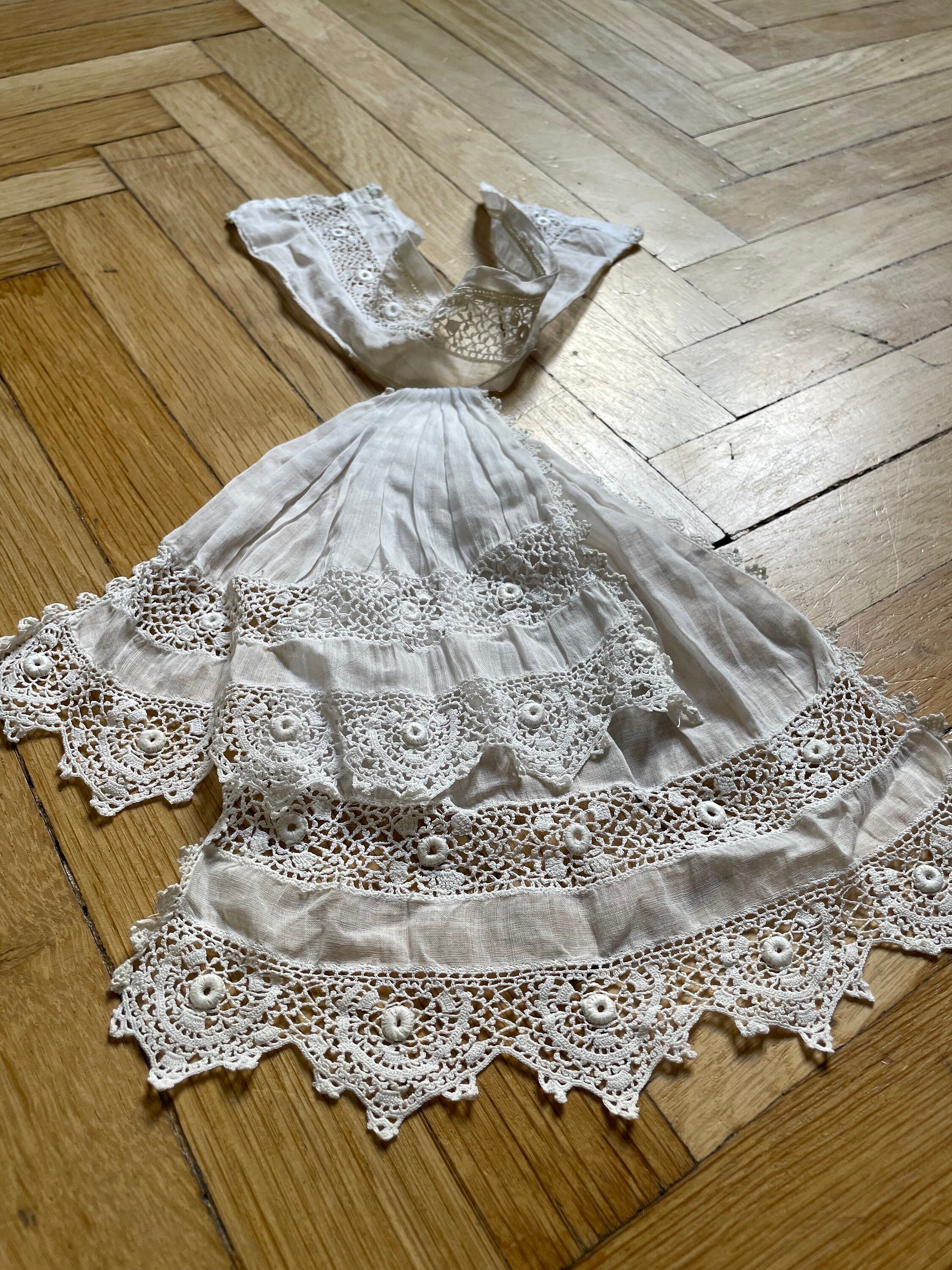 Vintage Cotton Lace Jabot Collar - Etsy