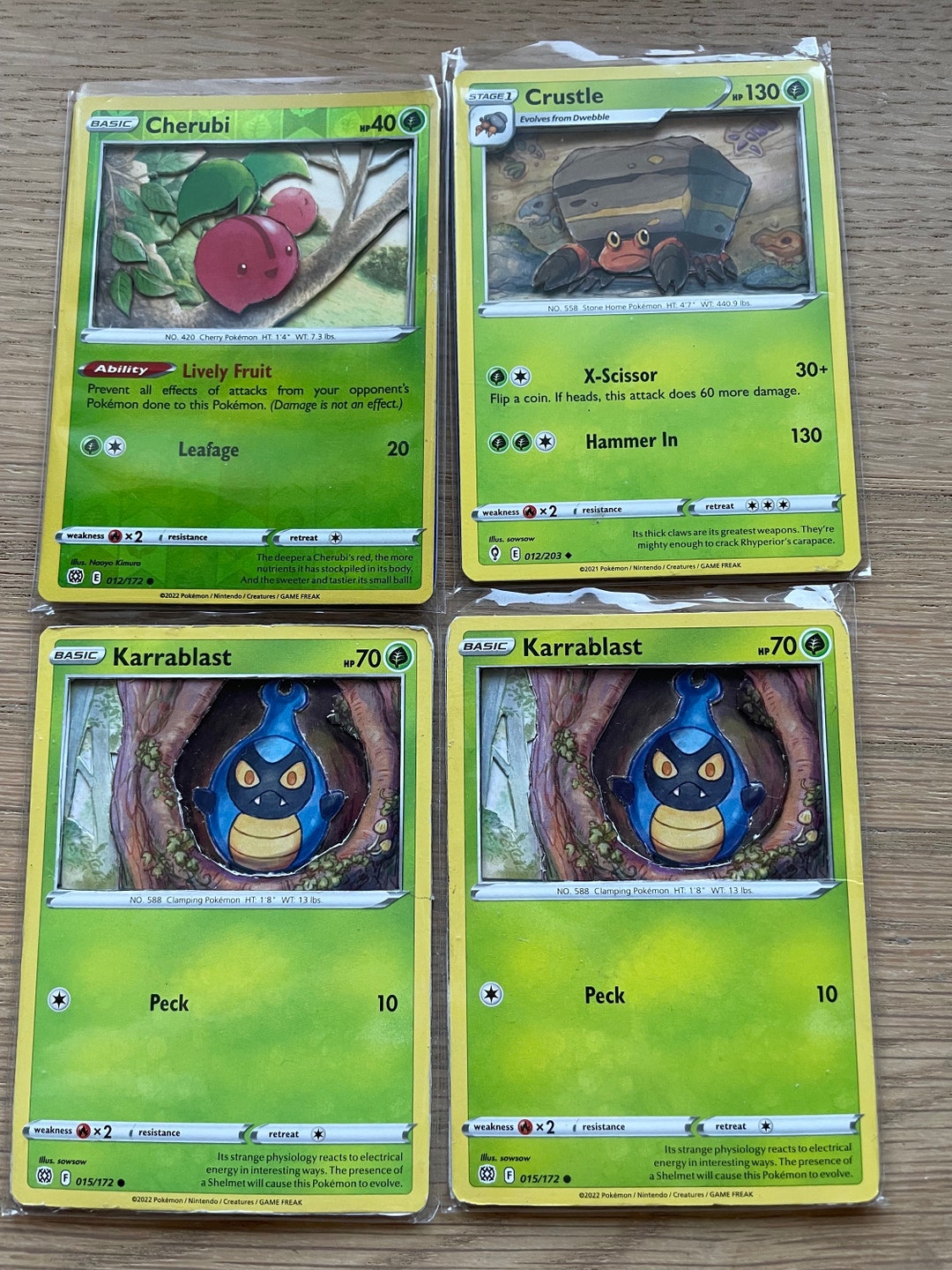 3D MEDIUM Detail GRASS Type Pokémon Cards - Etsy
