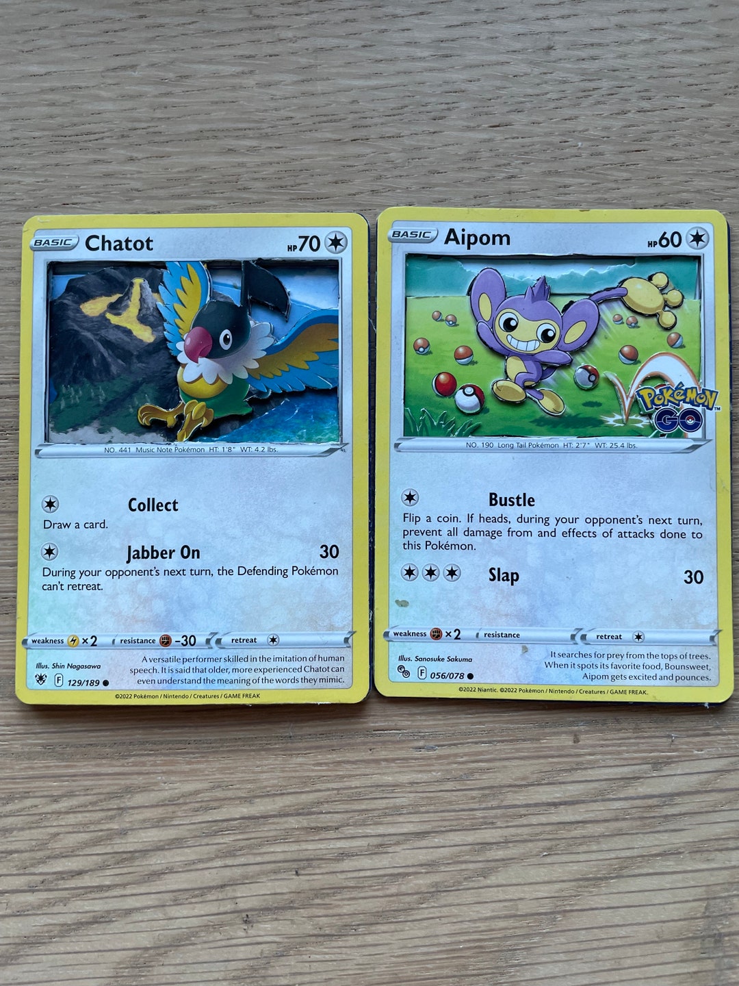 3D MEDIUM Detail NORMAL Type Pokémon Cards - Etsy