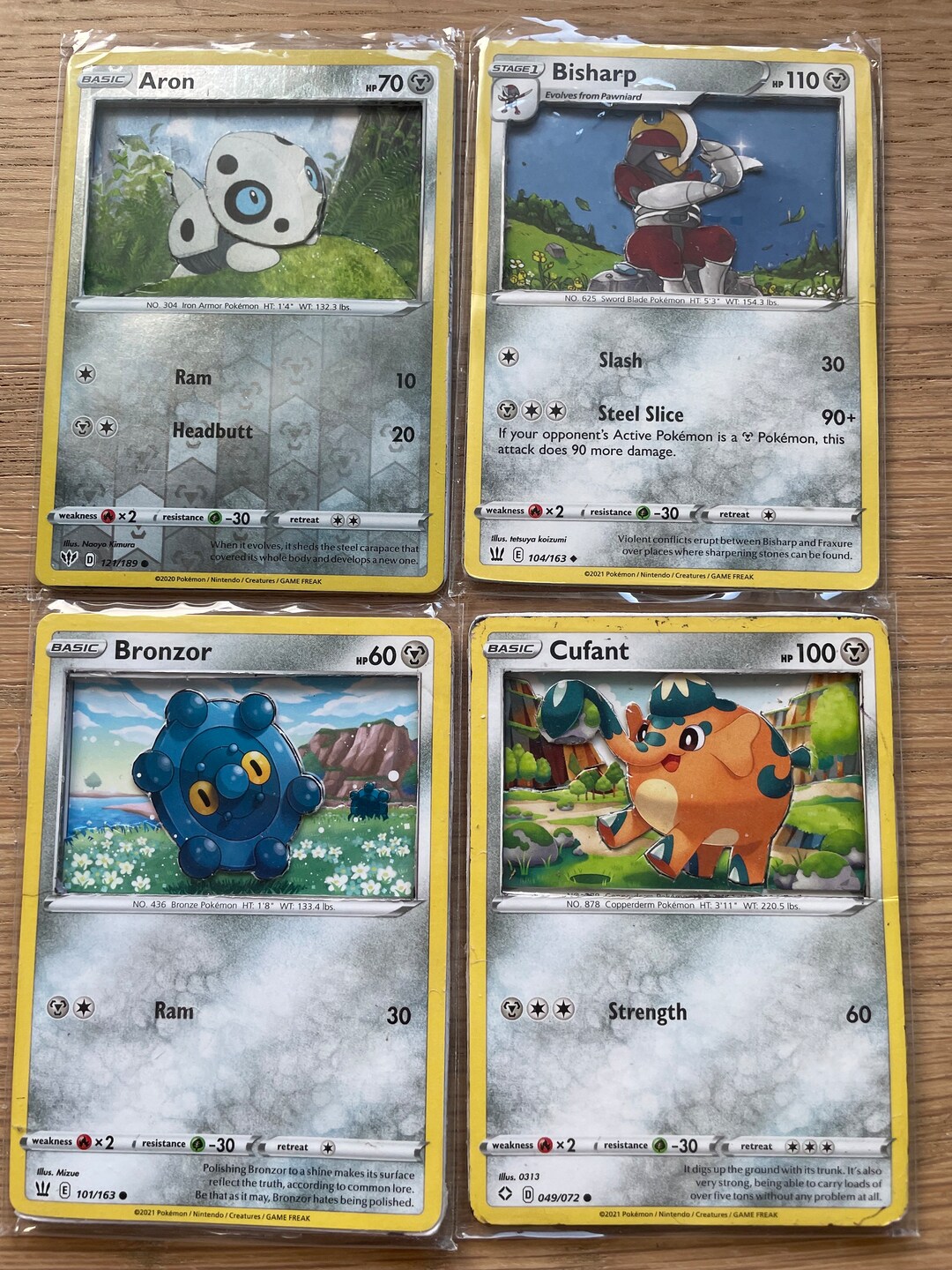3D METAL Type Pokemon Cards - Etsy
