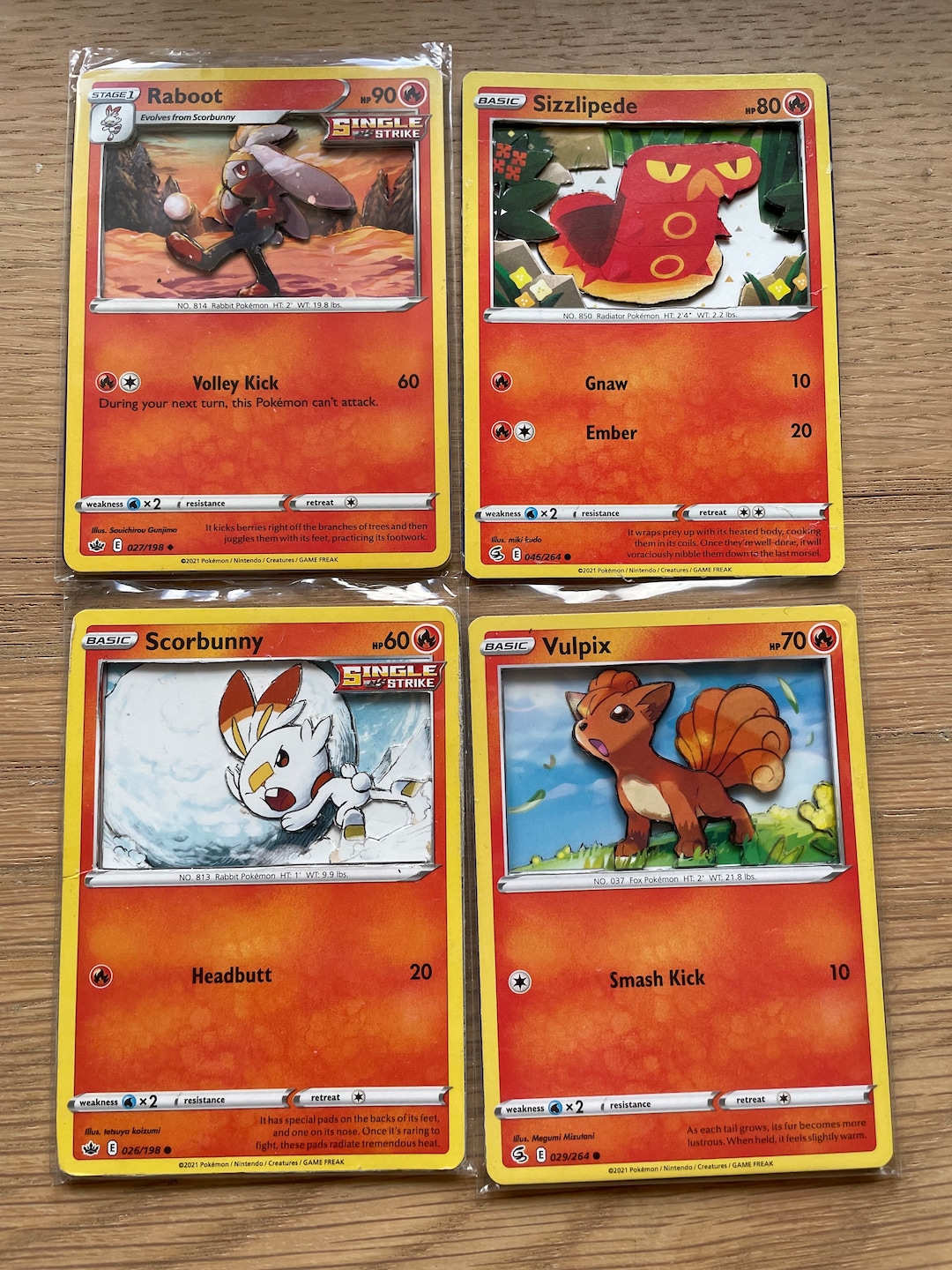 3D MEDIUM Detail FIRE Type Pokémon Cards - Etsy