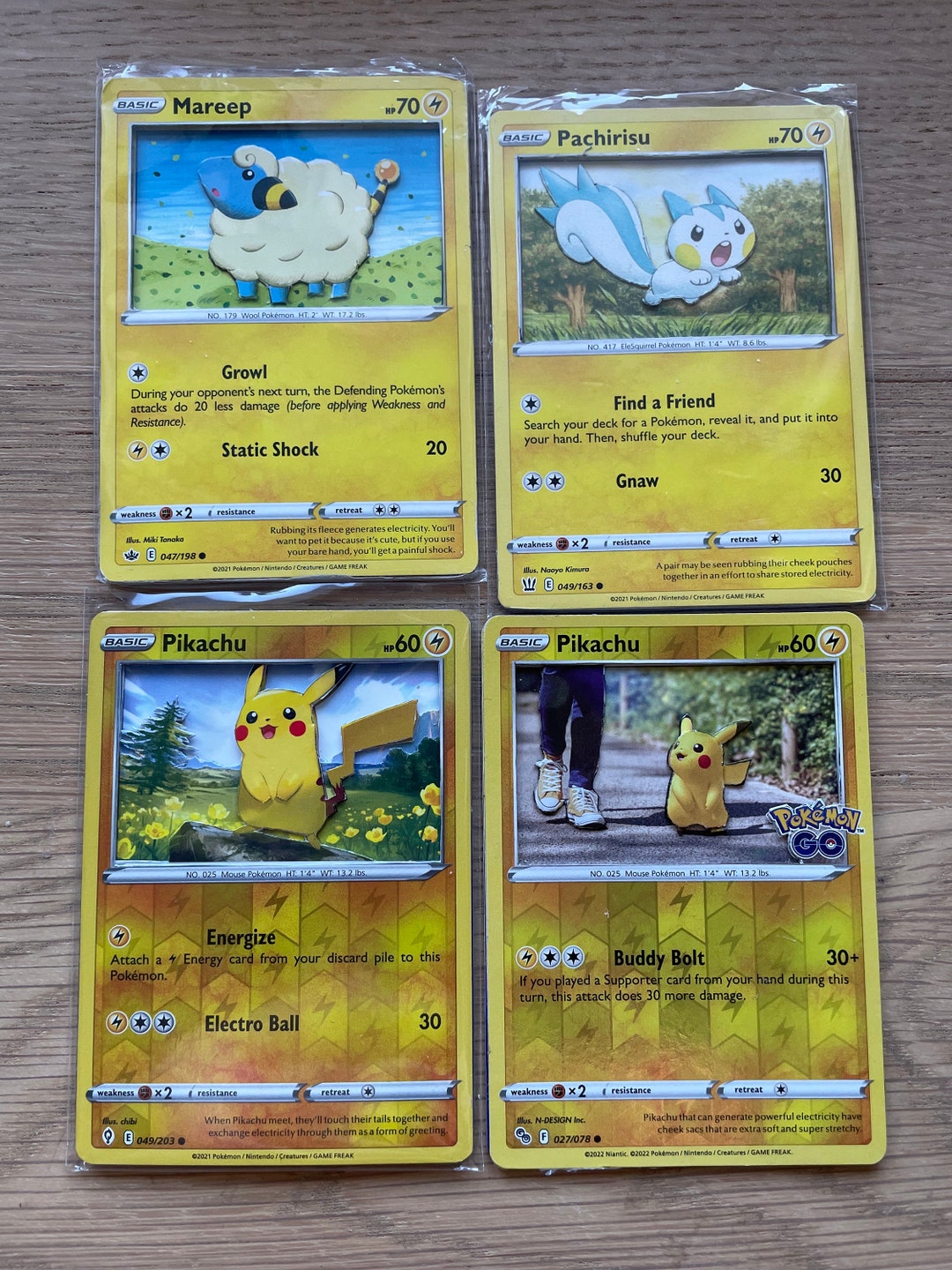 3D ELECTRIC Type Pokemon Cards - Etsy