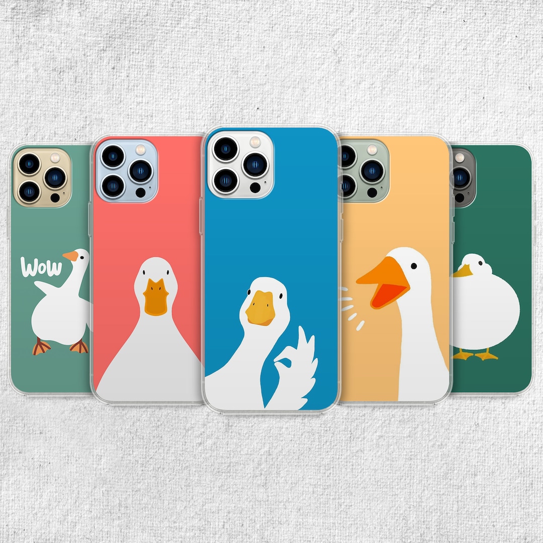 Funny Duck Phone Case - Silly Goose Cute Art Cover Fit for iPhone 16 ...