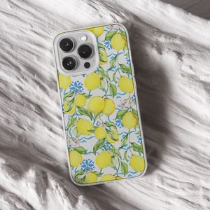 Lemon Italy Phone Case - Citrus Summer Pattern Art Cover Fit for iPhone ...