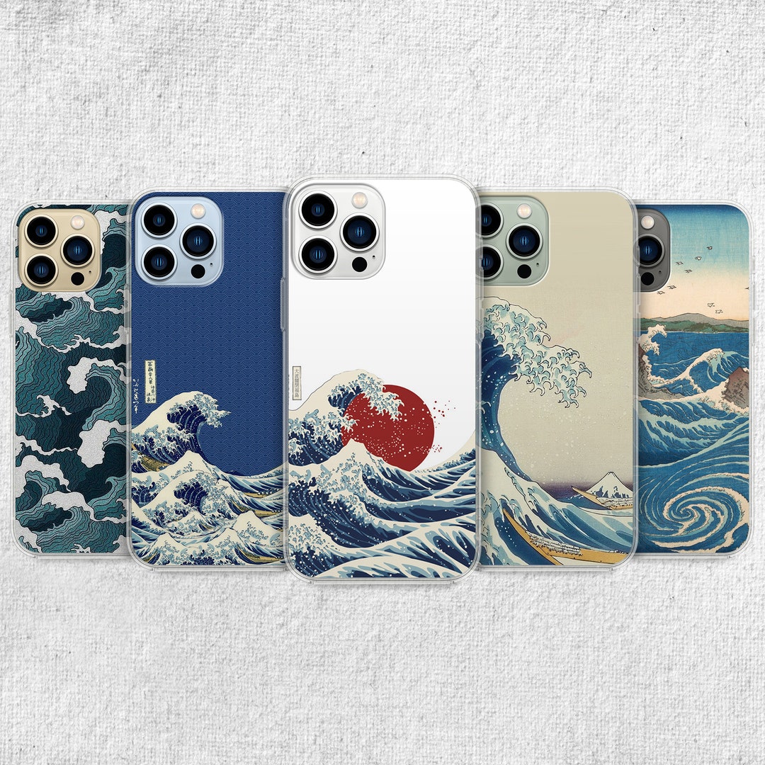 Japanese Wave Phone Case the Great Kanagawa Art Cover Fit for Iphone, Samsung and Google Pixel ...