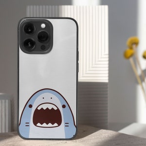 Cute Shark Phone Case - Fish Seal Aesthetic Funny Art Cover Fit for ...