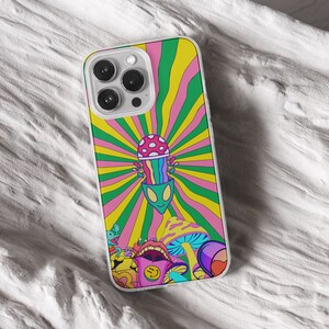 Psychedelic Y2K Phone Case - Retro Trippy Freaky 90s Artwork for iPhone ...