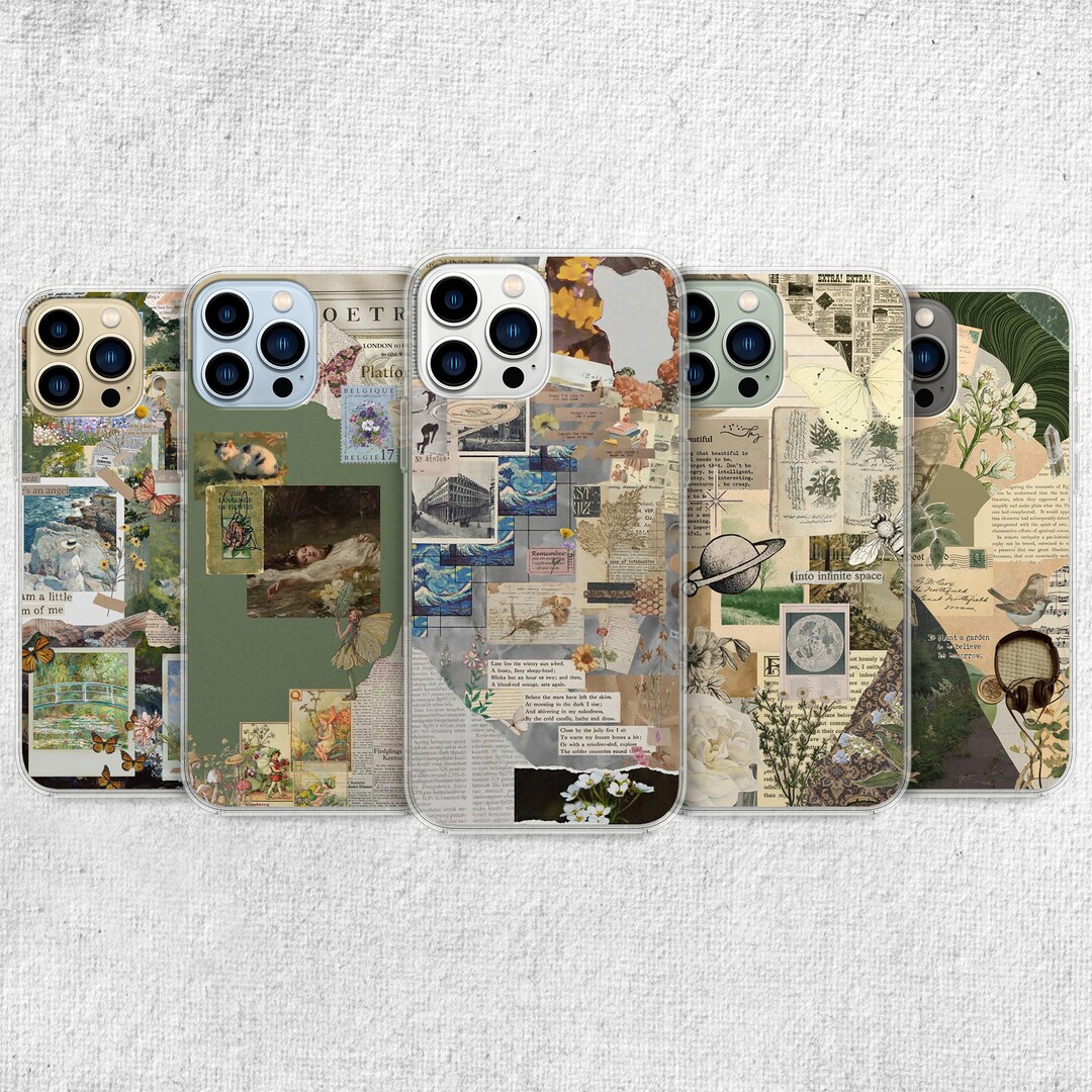 Newspaper Aesthetic Phone Case - Vintage Artwork Fit for Iphone ...