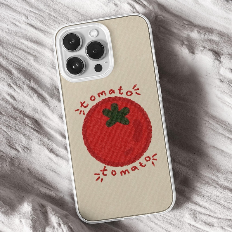 Red Tomato Phone Case - Aesthetic Vegetable Garden Art Cover for iPhone ...