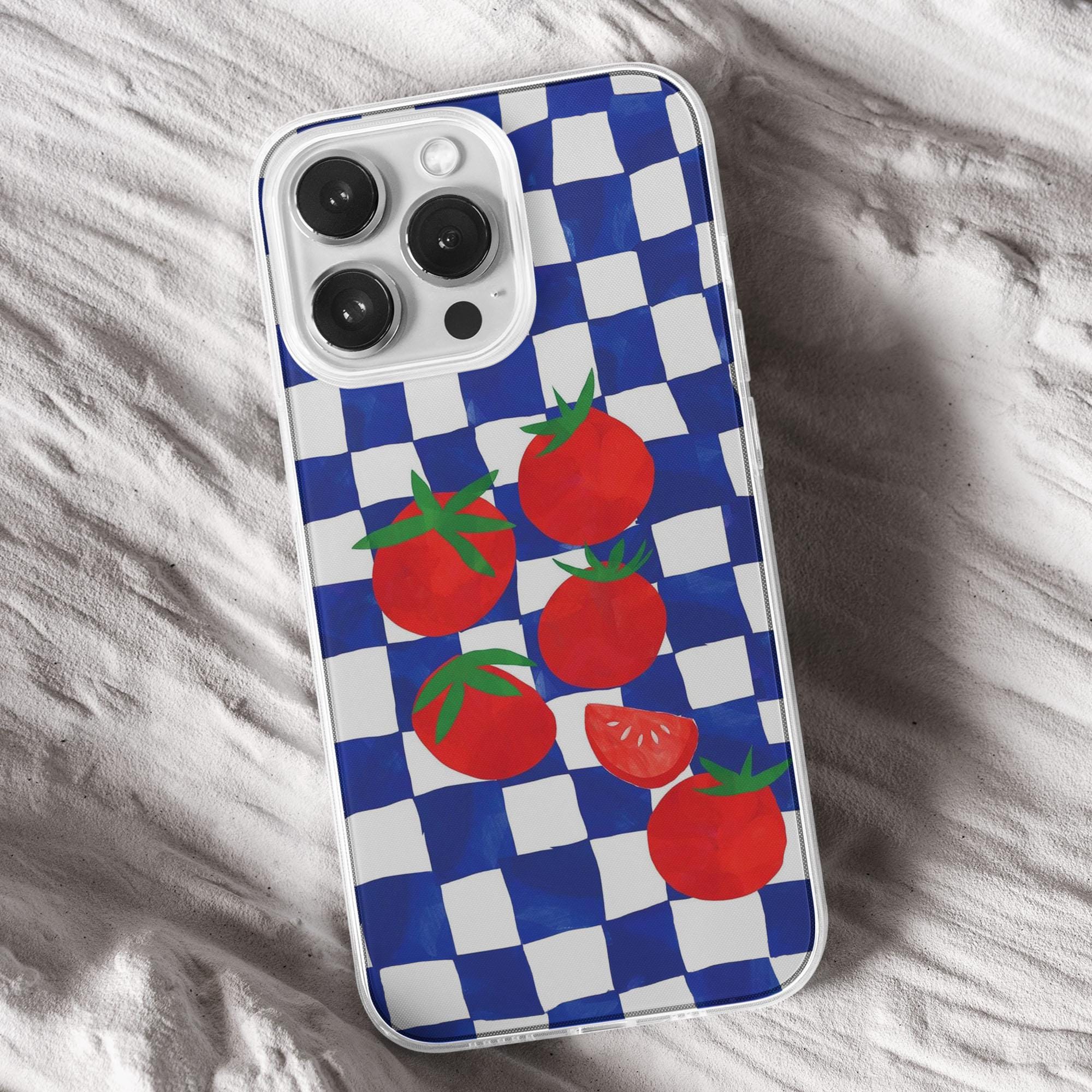 Red Tomato Phone Case - Aesthetic Vegetable Garden Art Cover for iPhone ...