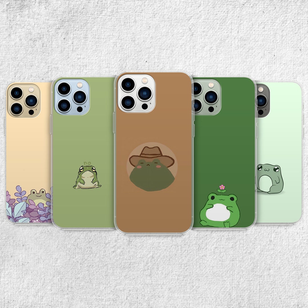 Frog Phone Case - Cute Funny Toad Art Fit for iPhone 16 Pro Max 15 14 ...