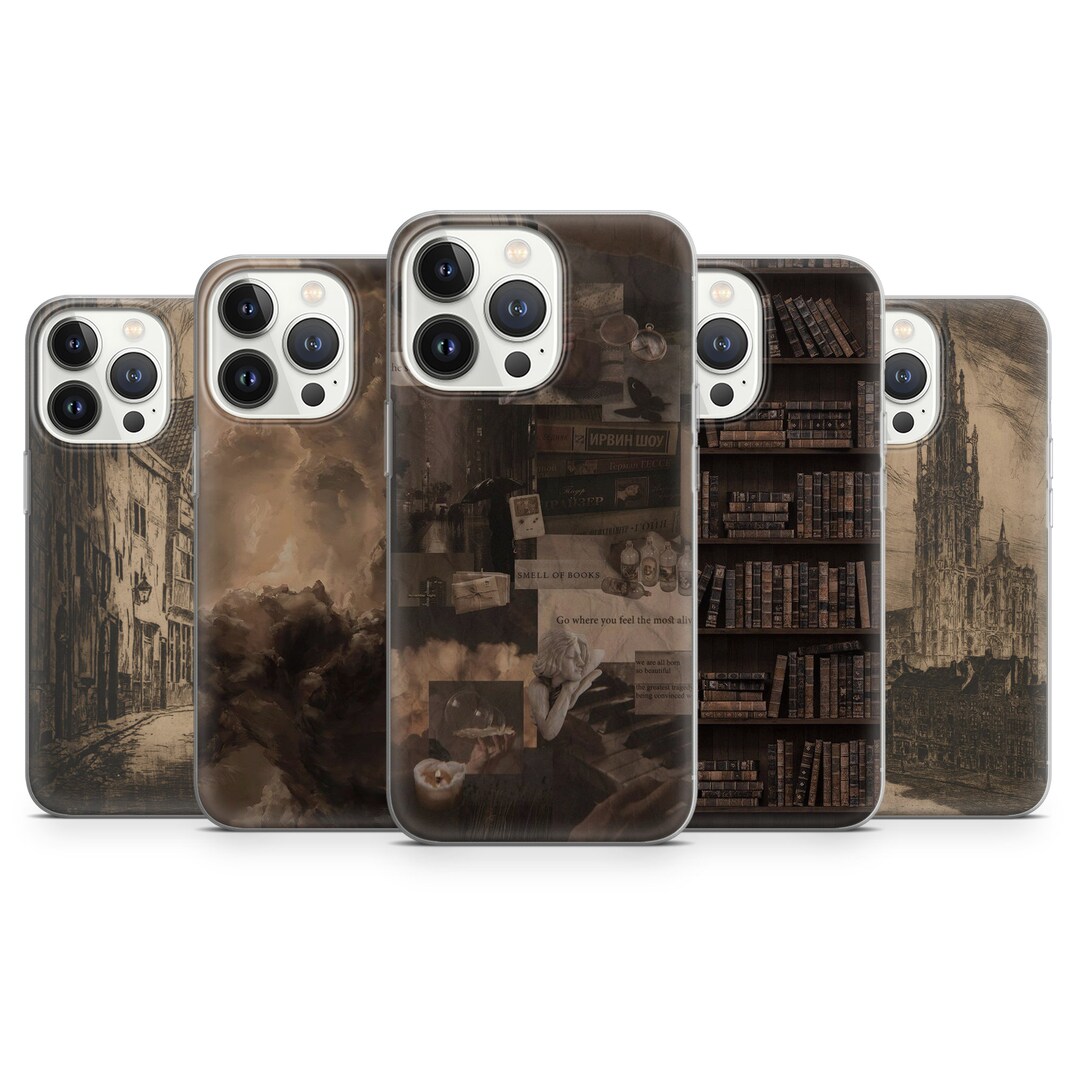 Dark Academia Phone Case Gothic Book Cover for iPhone 15 Pro - Etsy