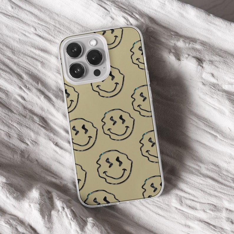 Retro Smiley Phone Case - Groovy Faces 80s Art Fit for Iphone, Samsung ...
