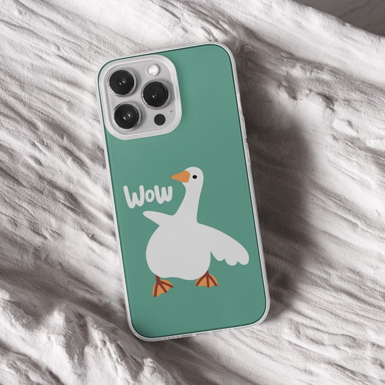 Funny Duck Phone Case - Silly Goose Cute Art Cover Fit for Iphone ...