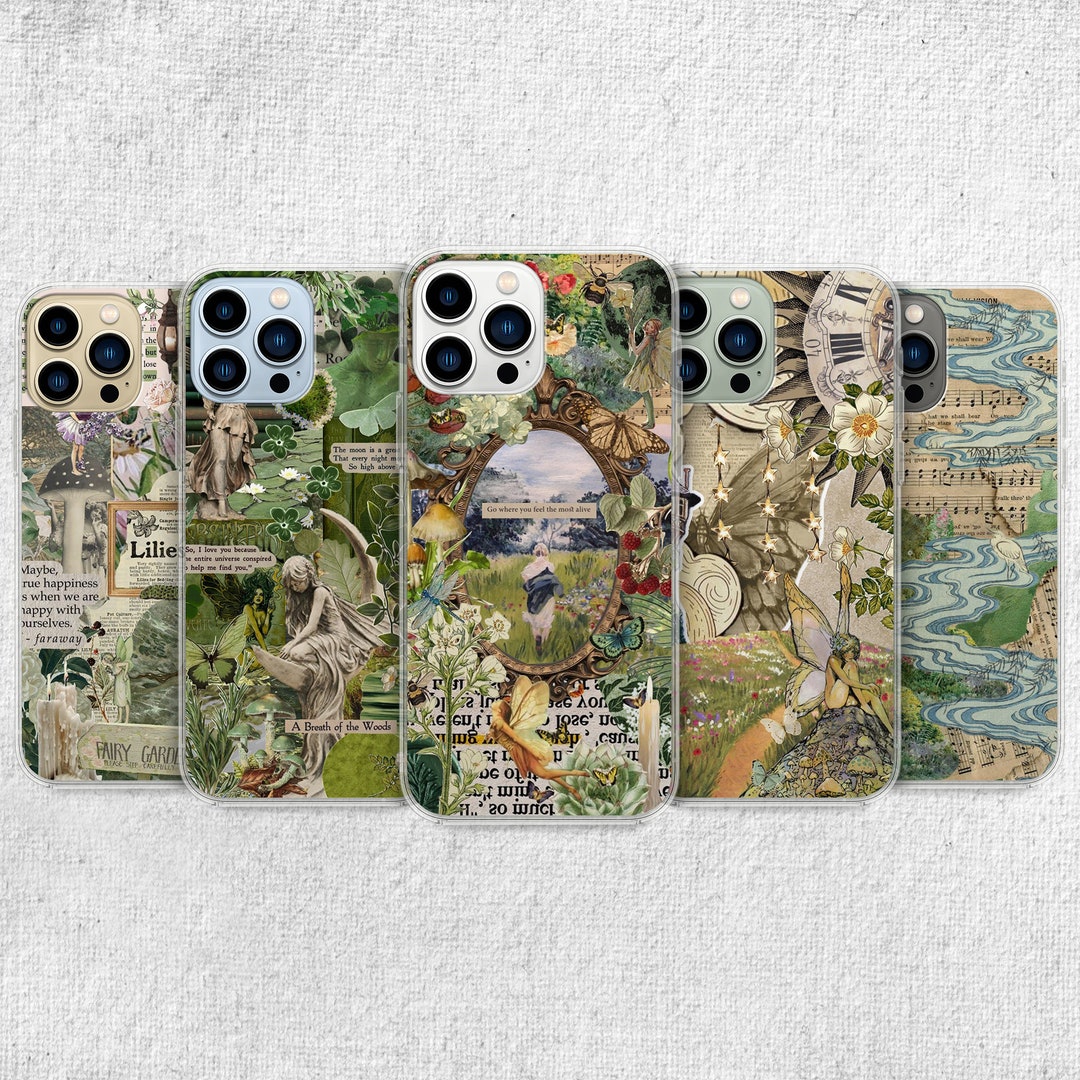 Fairycore Aesthetic Phone Case - Cottagecore Angel Artwork Fit for ...