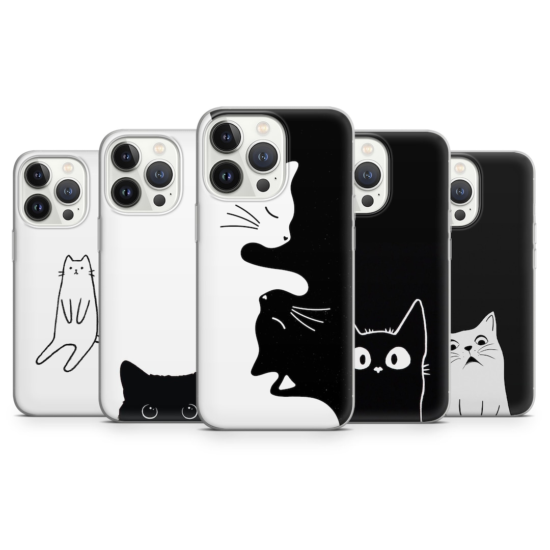 Funny Cat Phone Case Aesthetic Kitty Art Cover Fit for - Etsy