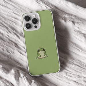 Frog Phone Case - Cute Funny Toad Art Fit for iPhone 16 Pro Max 15 14 ...