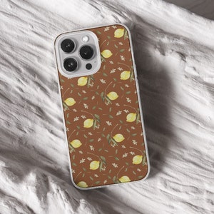 Lemon Italy Phone Case - Citrus Summer Pattern Art Cover Fit for iPhone ...