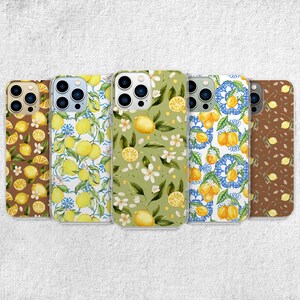 Lemon Italy Phone Case - Citrus Summer Pattern Art Cover Fit for iPhone ...