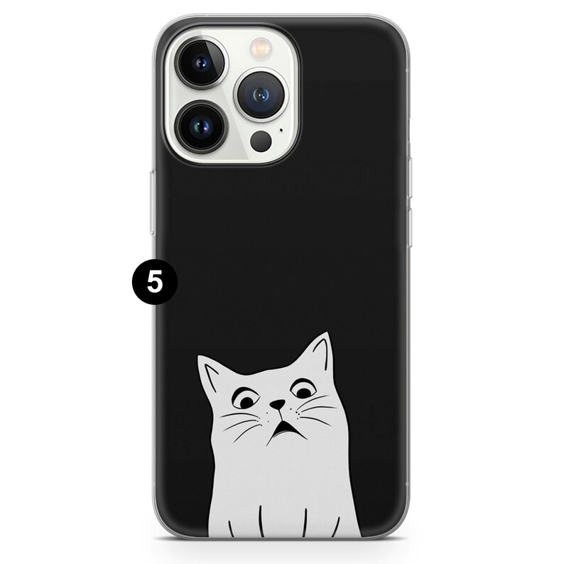 Funny Cat Phone Case Aesthetic Kitty Art Cover Fit for - Etsy