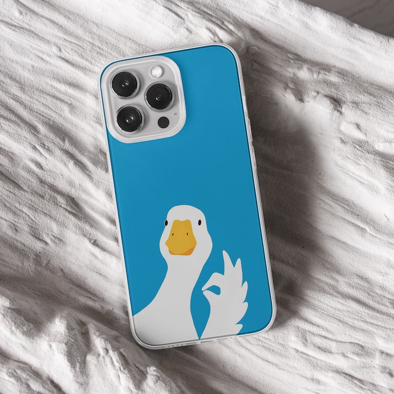 Funny Duck Phone Case - Silly Goose Cute Art Cover Fit for Iphone ...